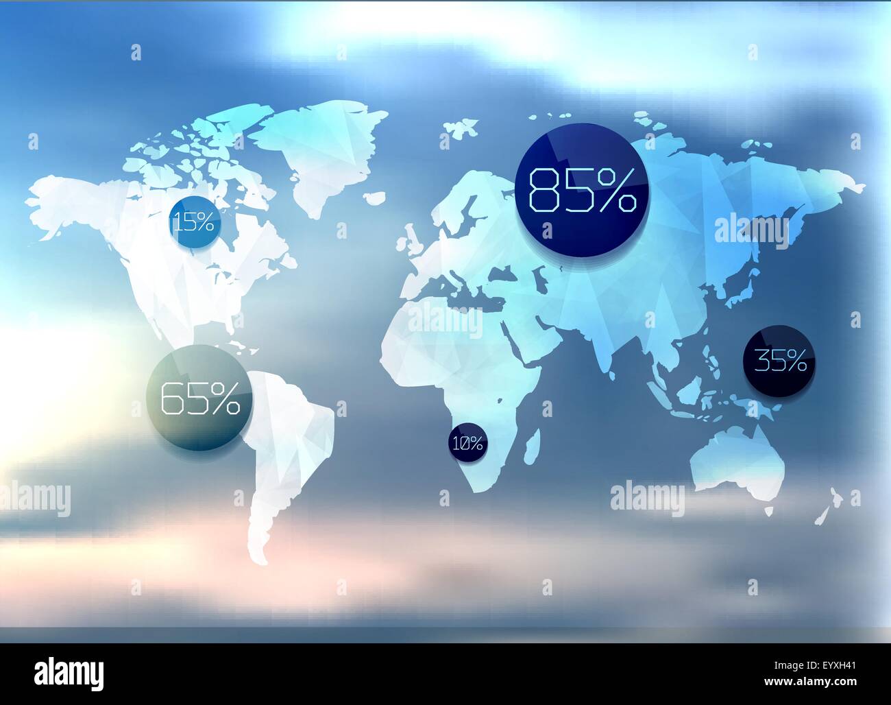 World Map and Information Graphics Stock Vector Image & Art - Alamy