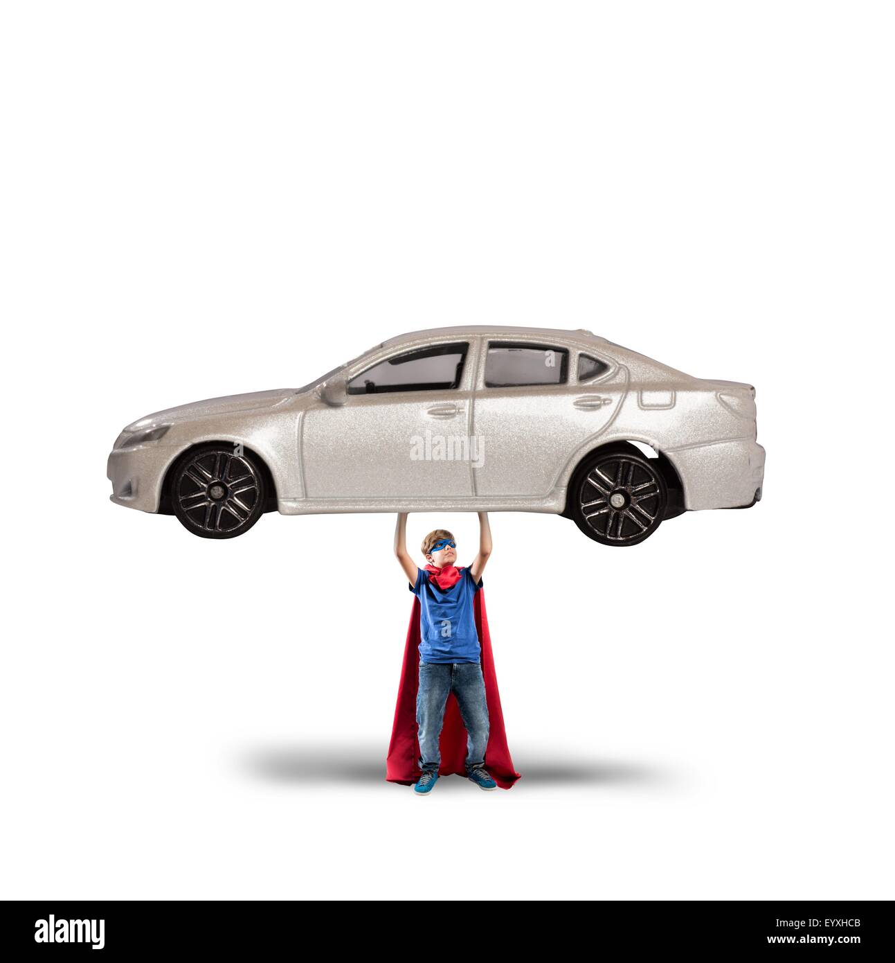 Boy hero car hi-res stock photography and images - Alamy