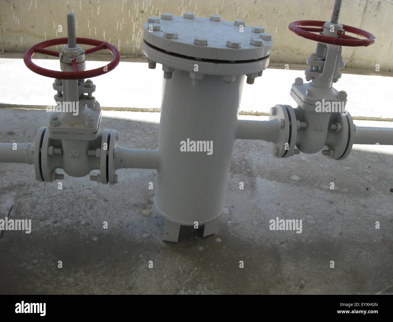 Oil refinery. Equipment for primary oil refining Stock Photo - Alamy