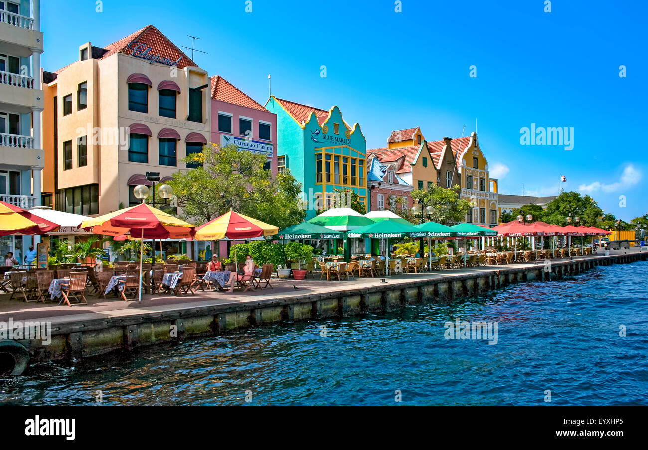 Waterfront buildings of Willemstad Curacao Stock Photo - Alamy