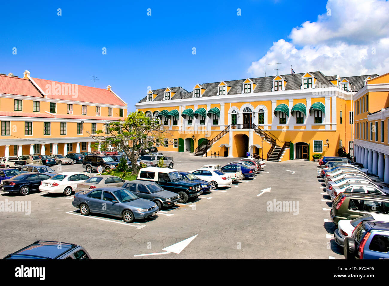 Fort Amsterdam, seat of the government of Curacao Stock Photo - Alamy