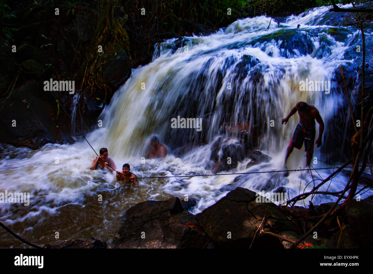 In the jungle of Surinam with the Raleigh falls Stock Photo - Alamy