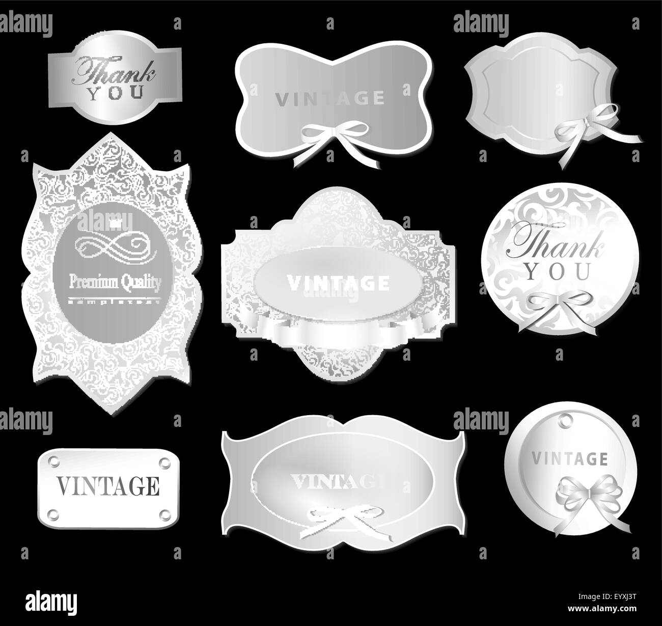 Set of retro labels. Vector illustration Stock Vector Image & Art - Alamy