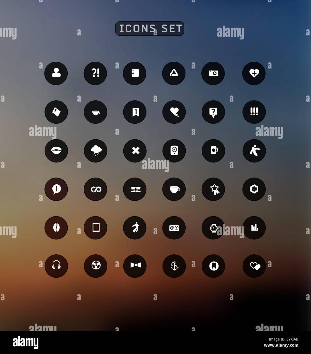 Set of web icons Stock Vector Image & Art - Alamy