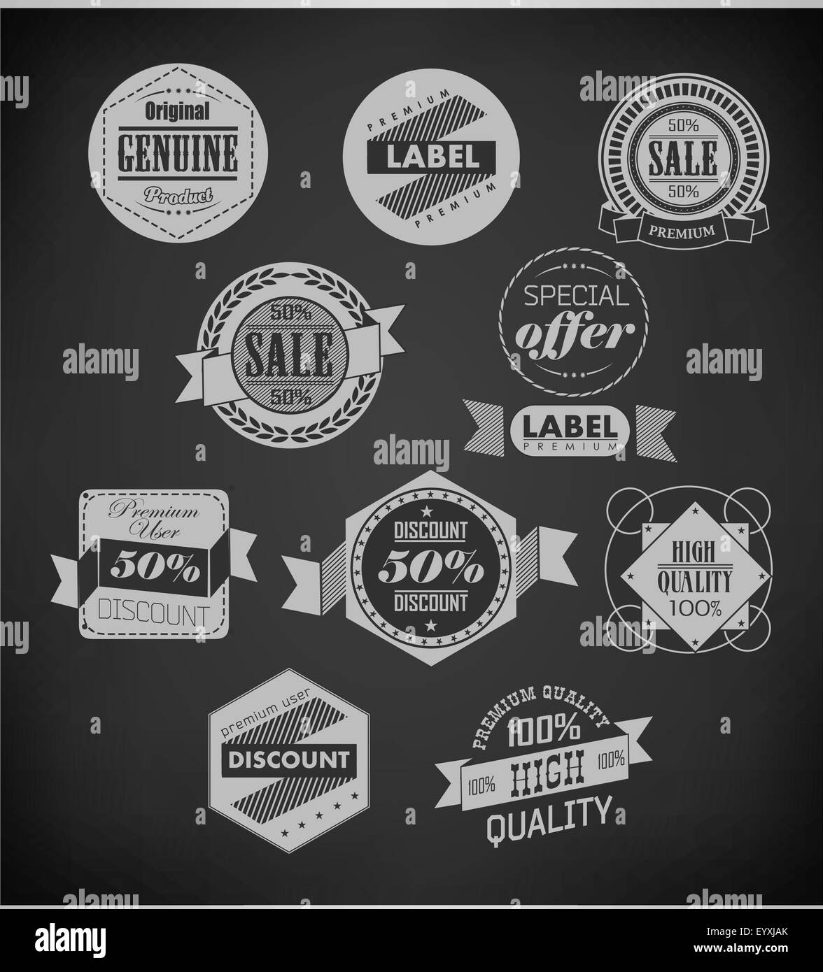 Set of vintage retro labels Stock Vector Image & Art - Alamy
