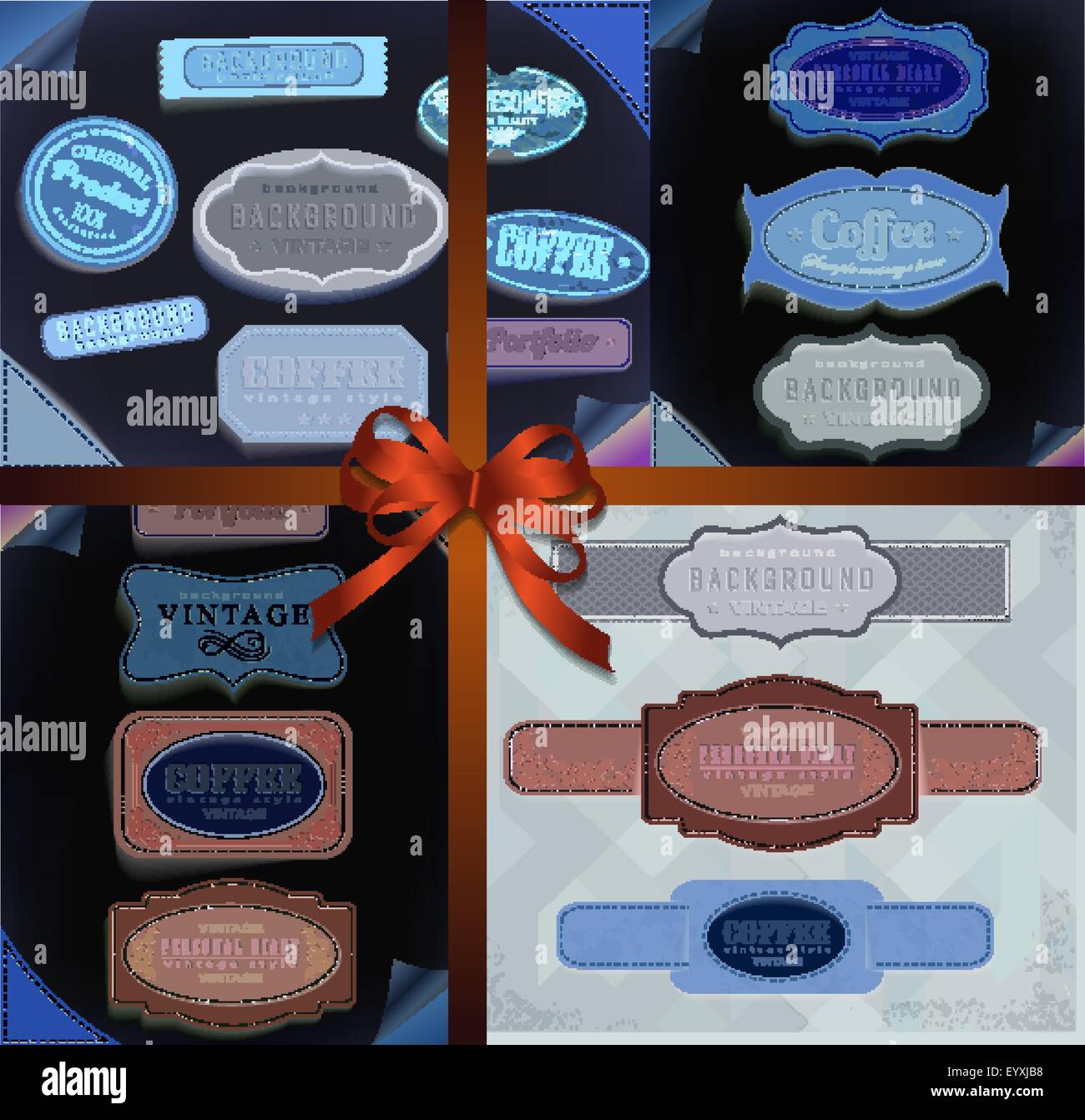 Set of vector retro ribbons Stock Vector Image & Art - Alamy