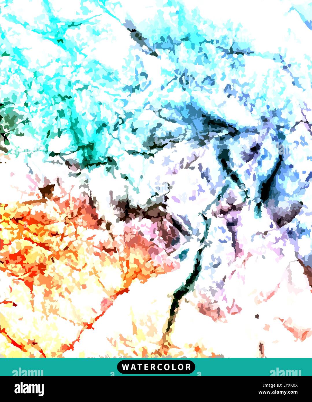 Abstract watercolor splash. Watercolor drop Stock Vector Image & Art ...