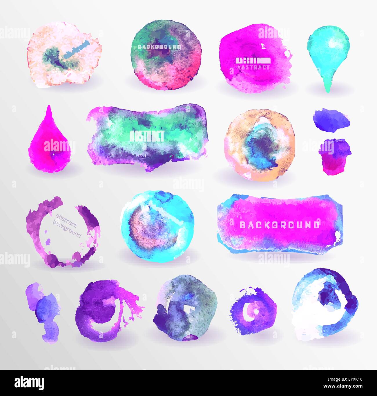 Set of watercolor label Stock Vector Image & Art - Alamy