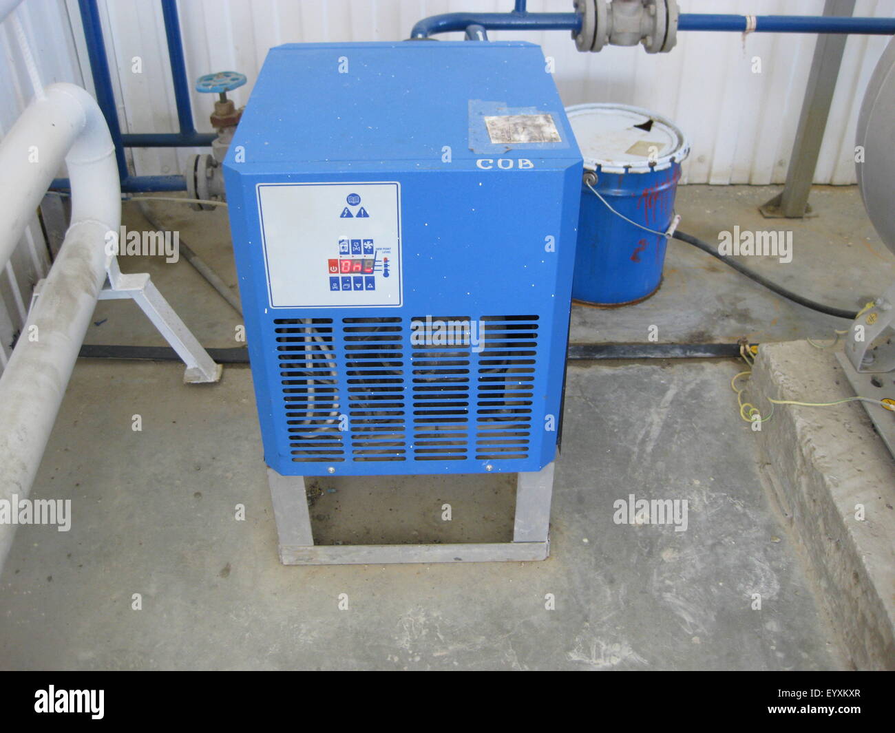 Oil refinery. Equipment for primary oil refining Stock Photo - Alamy