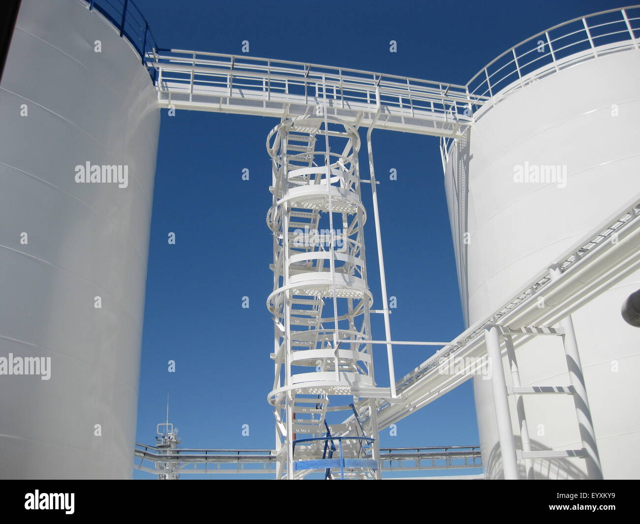Oil refinery. Equipment for primary oil refining Stock Photo - Alamy