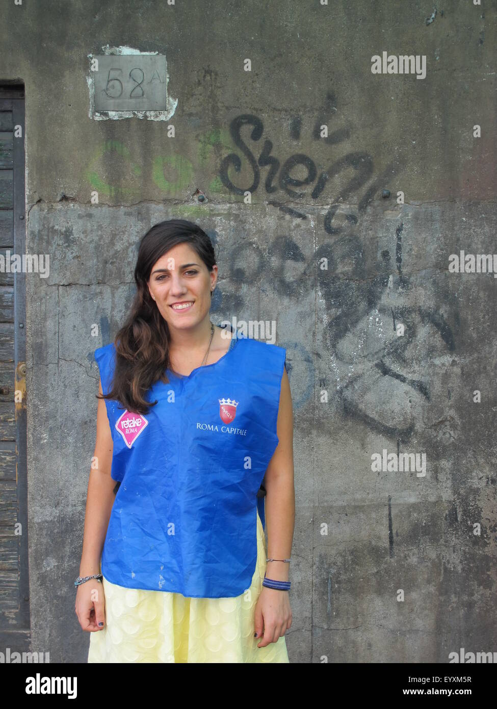 Rome, Italy. 28th July, 2015. Virginia Vitalone, founder of the "Retake ...