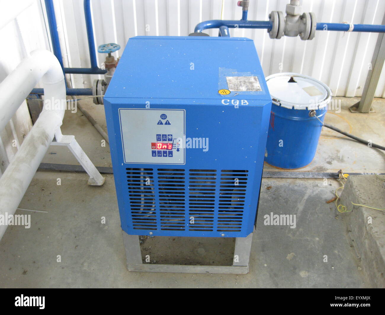 Oil refinery. Equipment for primary oil refining Stock Photo - Alamy