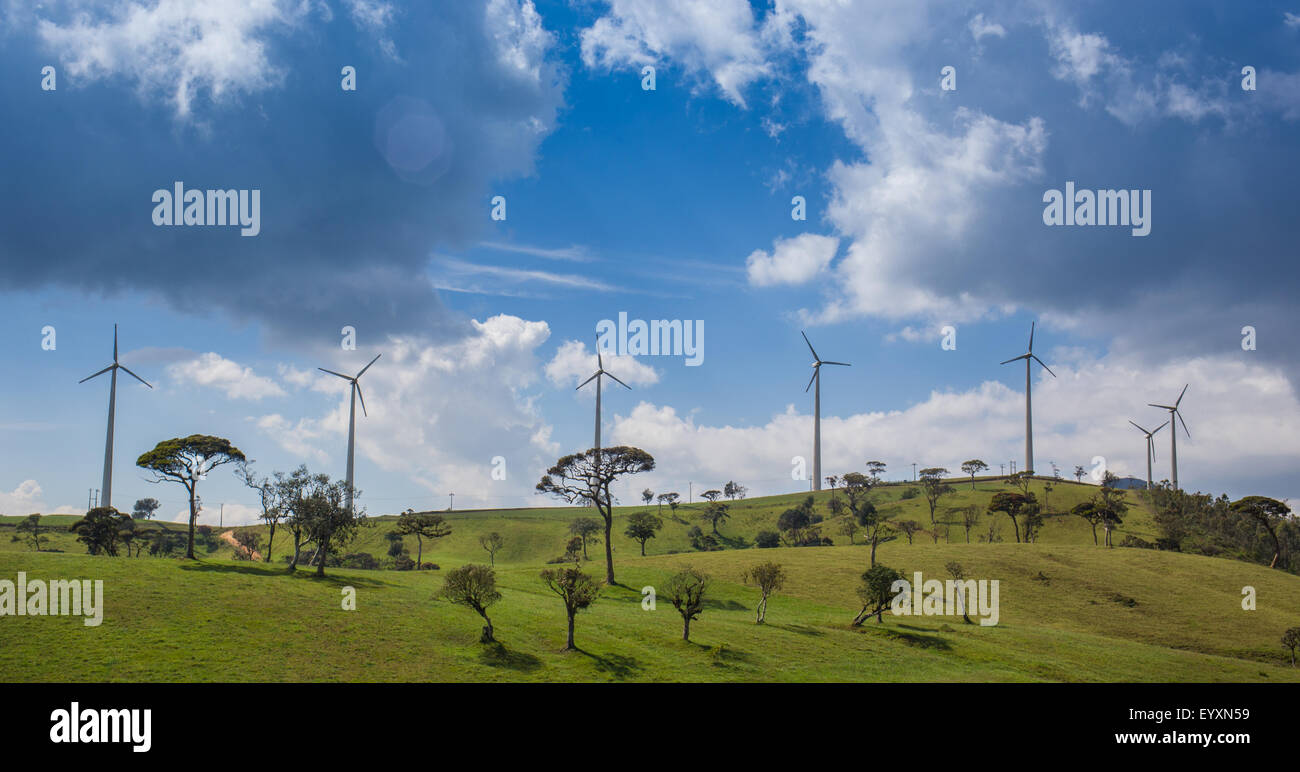 Eco power, wind turbines Stock Photo - Alamy