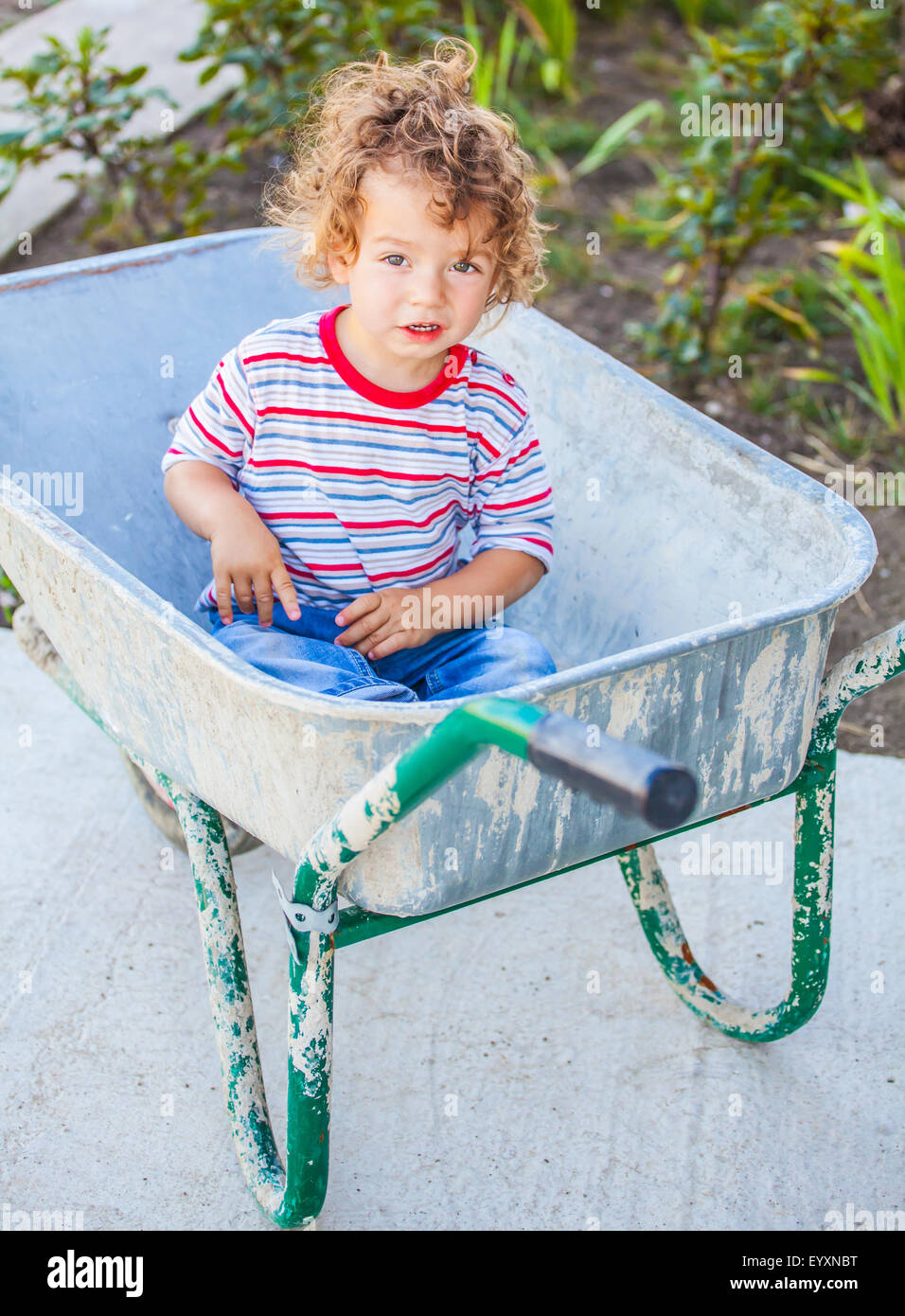 Cute baby boy playing wheel hi-res stock photography and images - Alamy