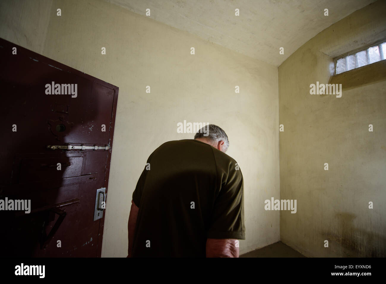 Prisoner suffering depression Stock Photo - Alamy