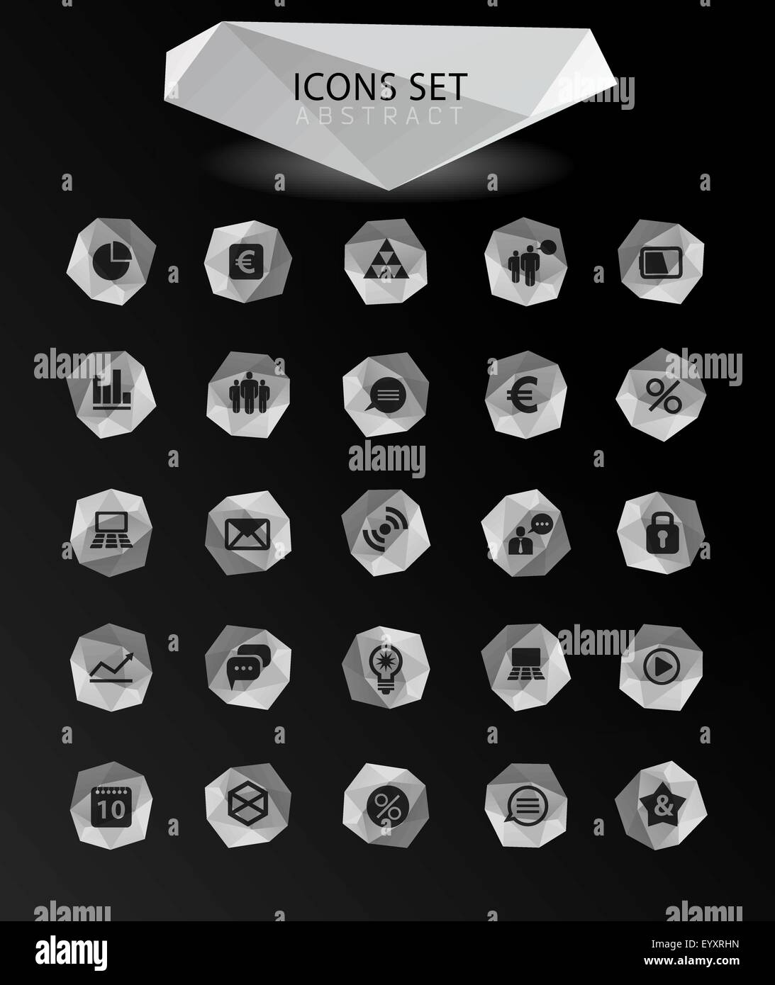 Set of web icons Stock Vector Image & Art - Alamy