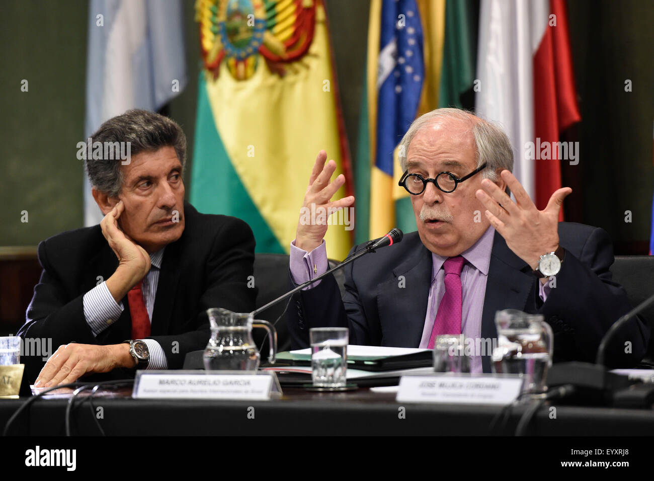 Montevideo, Uruguay. 4th Aug, 2015. Secretary General of the Latin ...