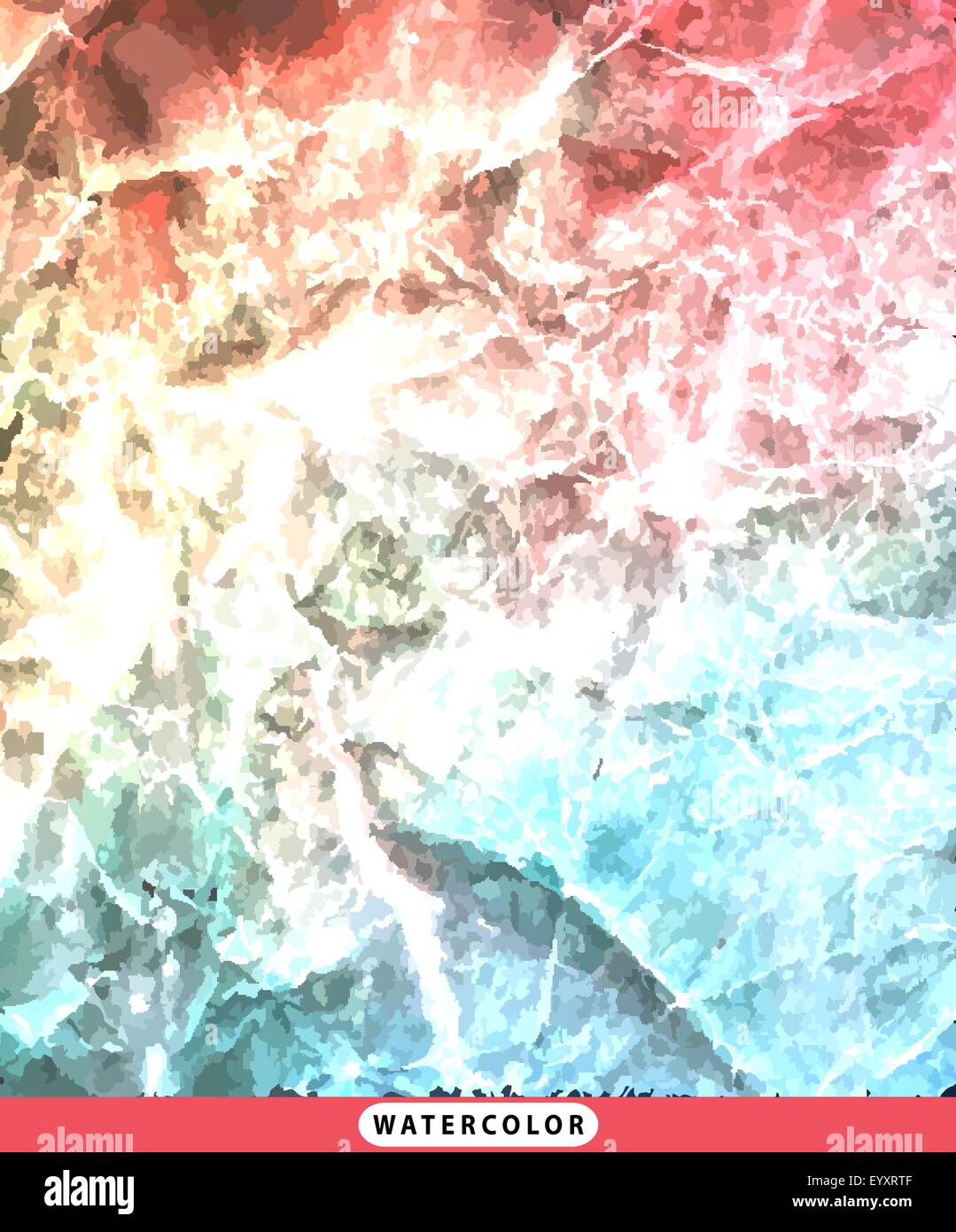 Abstract watercolor splash. Watercolor drop Stock Vector Image & Art ...