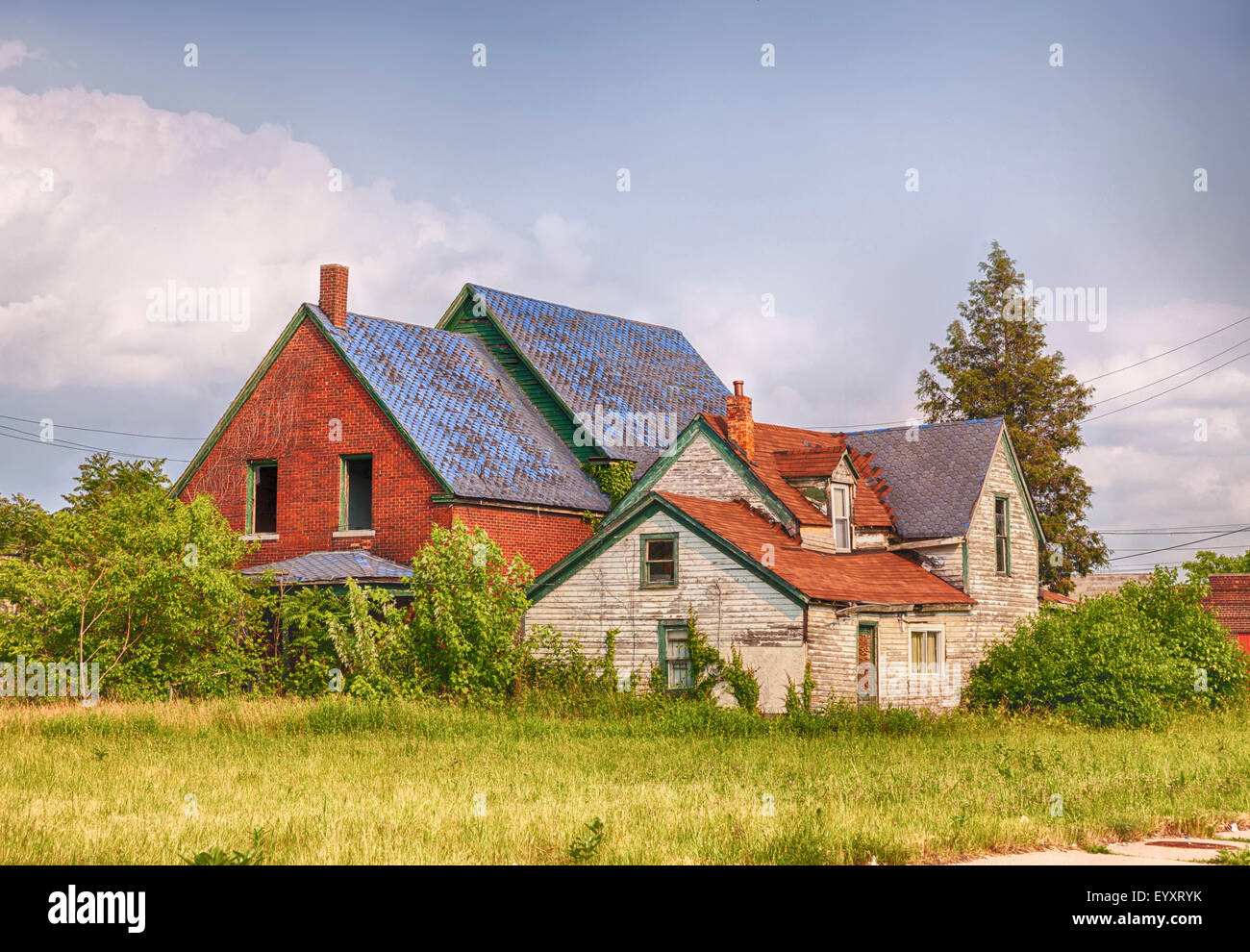 Abandoned House In Detroit Stock Photo - Alamy