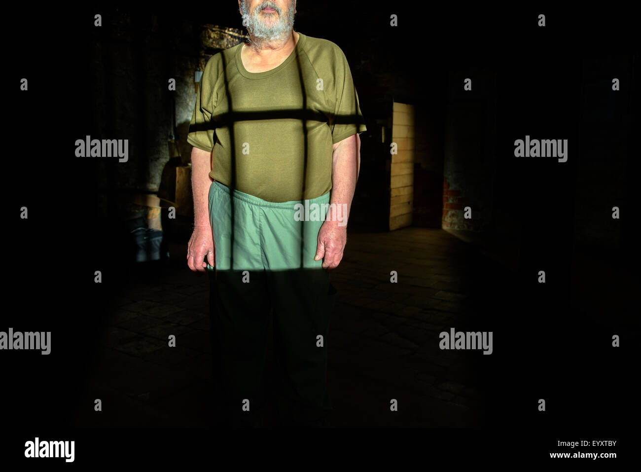 Inmate in cell hi-res stock photography and images - Alamy
