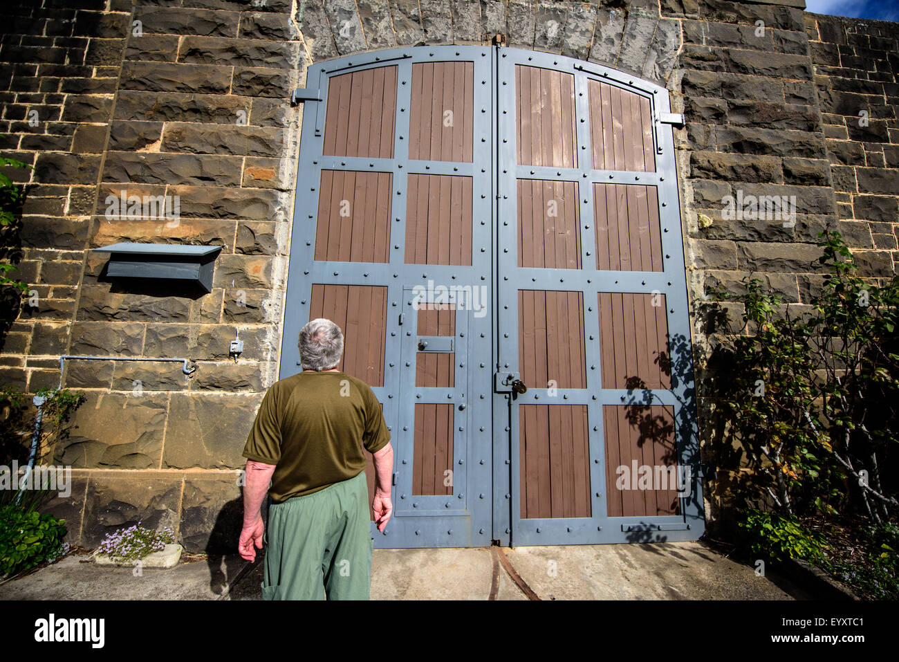 Depressed inmate in prison Stock Photo - Alamy