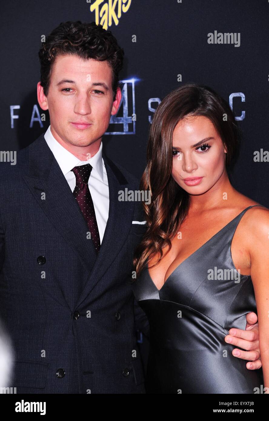 Brooklyn, NY, USA. 4th Aug, 2015. Miles Teller, Keleigh Sperry at ...