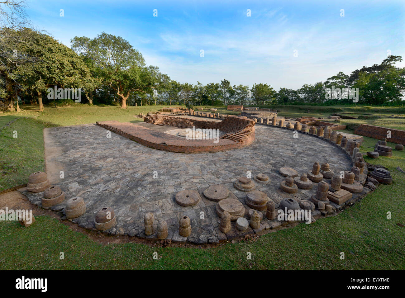 Brick Monastery And Pagodas in Lalitgiri Orissa Stock Photo - Alamy