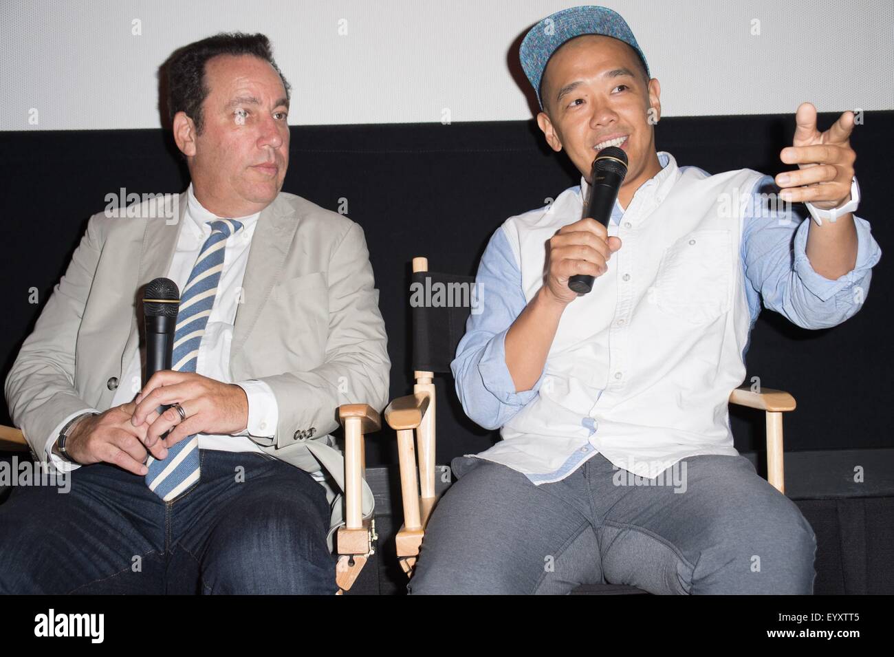 New York, NY, USA. 4th Aug, 2015. David T. Friendly, Jeff Staple at ...