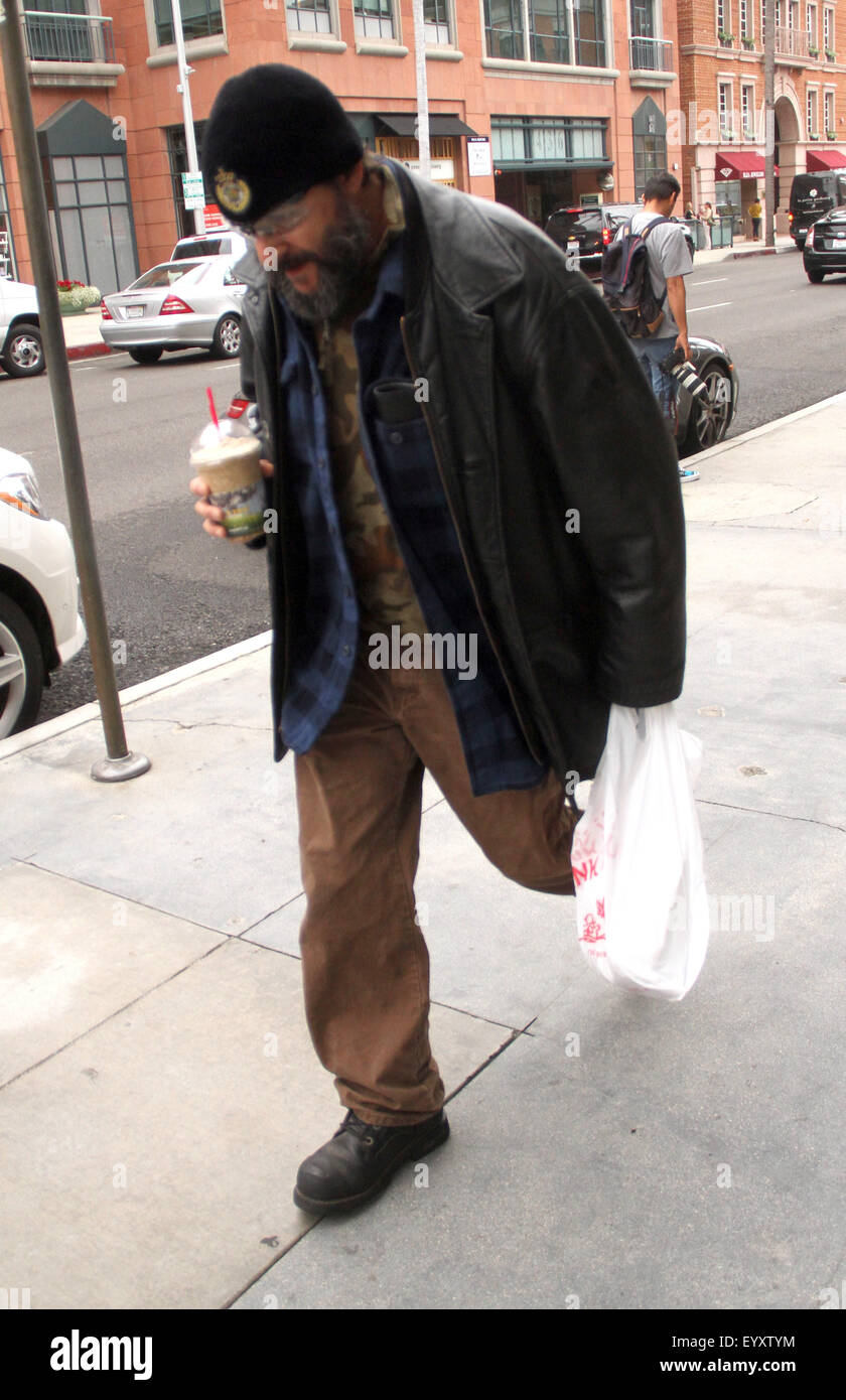 Judd Nelson out and about in Beverly Hills walking in heavy workman ...
