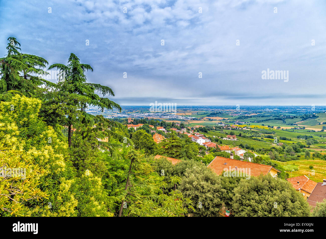 nature and memories - view from the terrace of the medieval village of ...