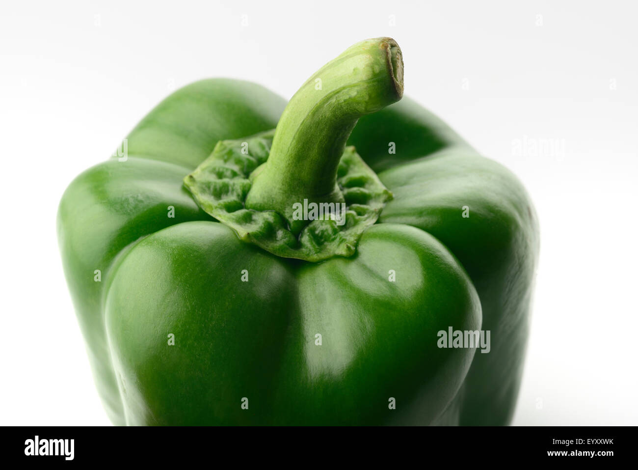 Close up of Green Bell Pepper Stock Photo - Alamy
