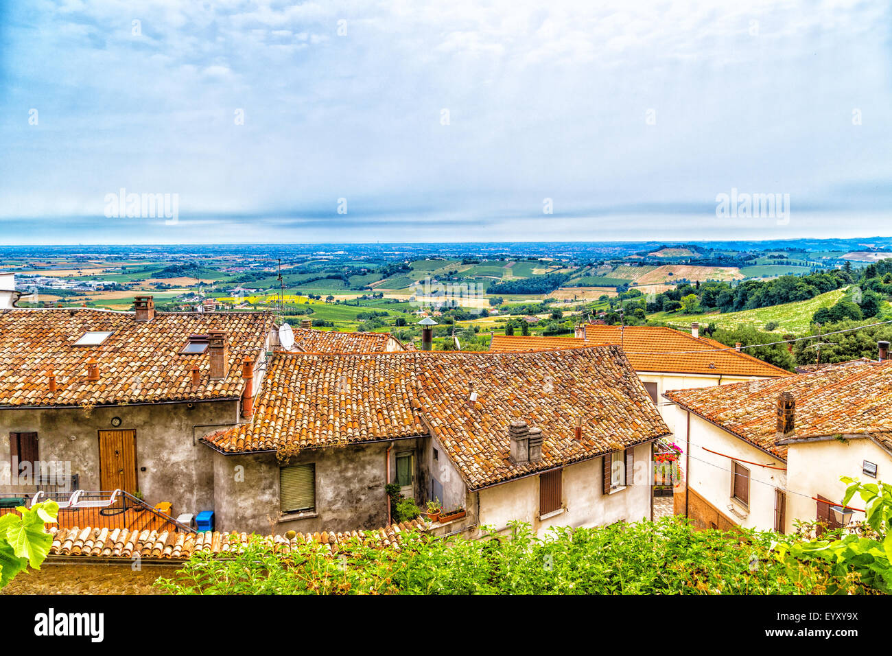 nature and memories - view from the terrace of the medieval village of ...