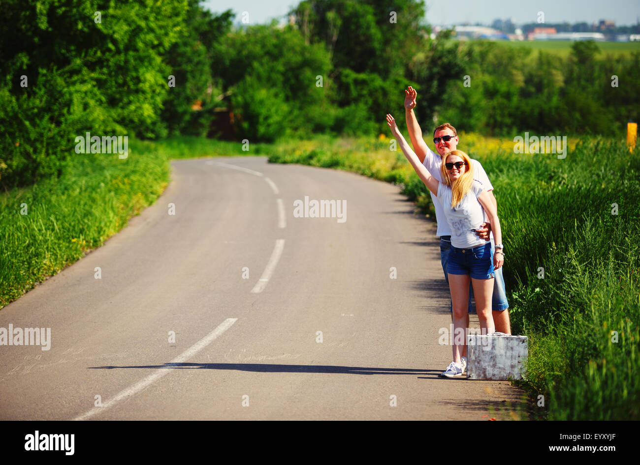 Hitch a ride hi-res stock photography and images - Alamy