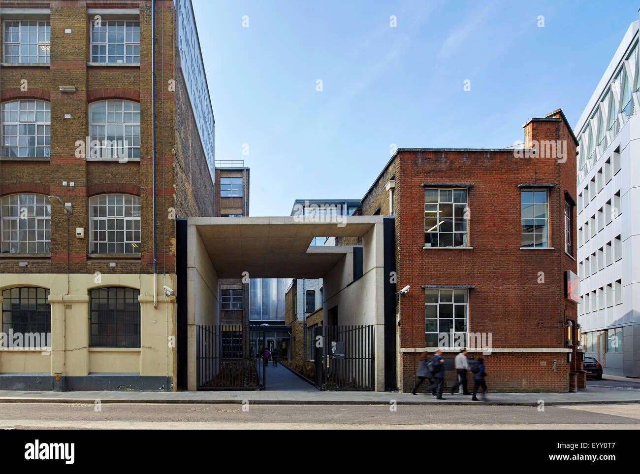 Exterior view-daytime view of concrete entrance cube. The Metal Box ...