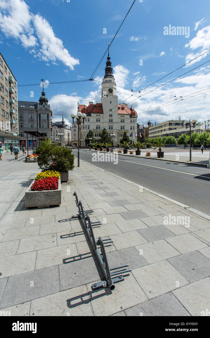 Horni namesti, Opava, town hall, Hlaska, Silesia Stock Photo - Alamy