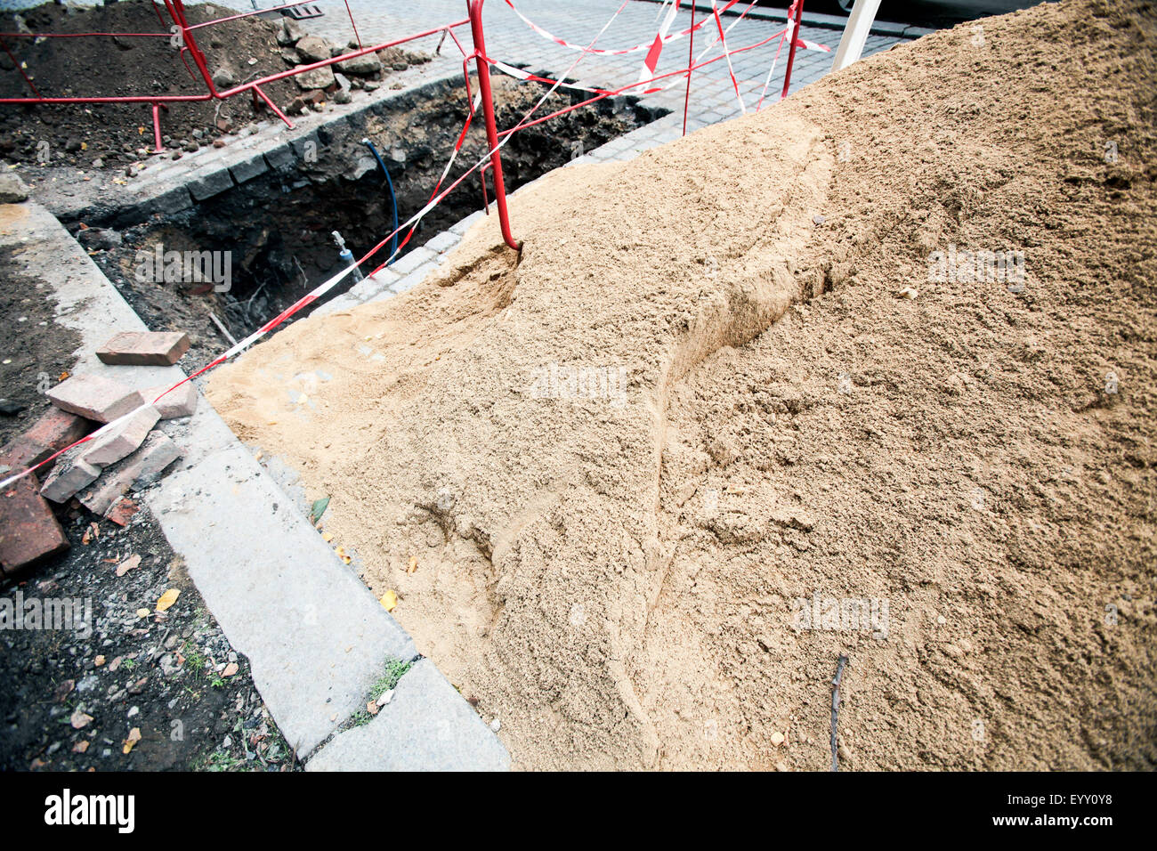 construction, road, street Stock Photo - Alamy