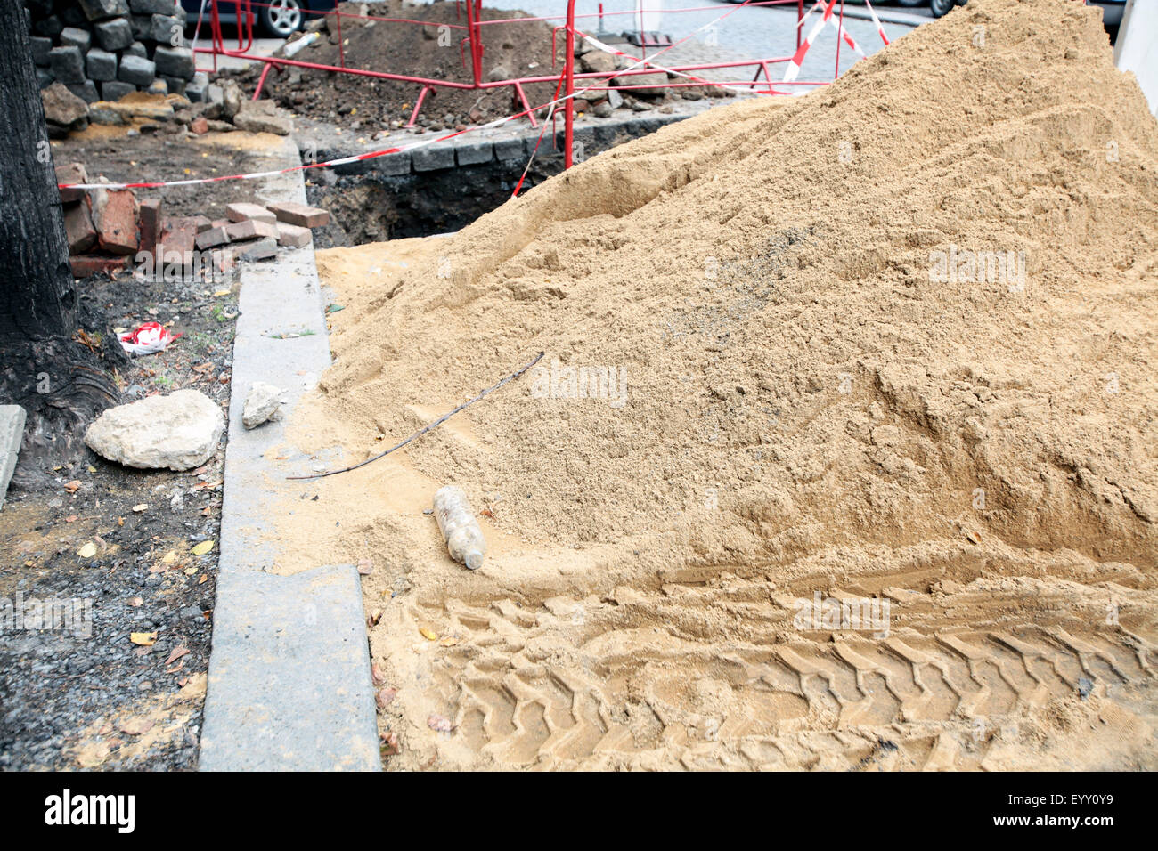 construction, road, street Stock Photo - Alamy