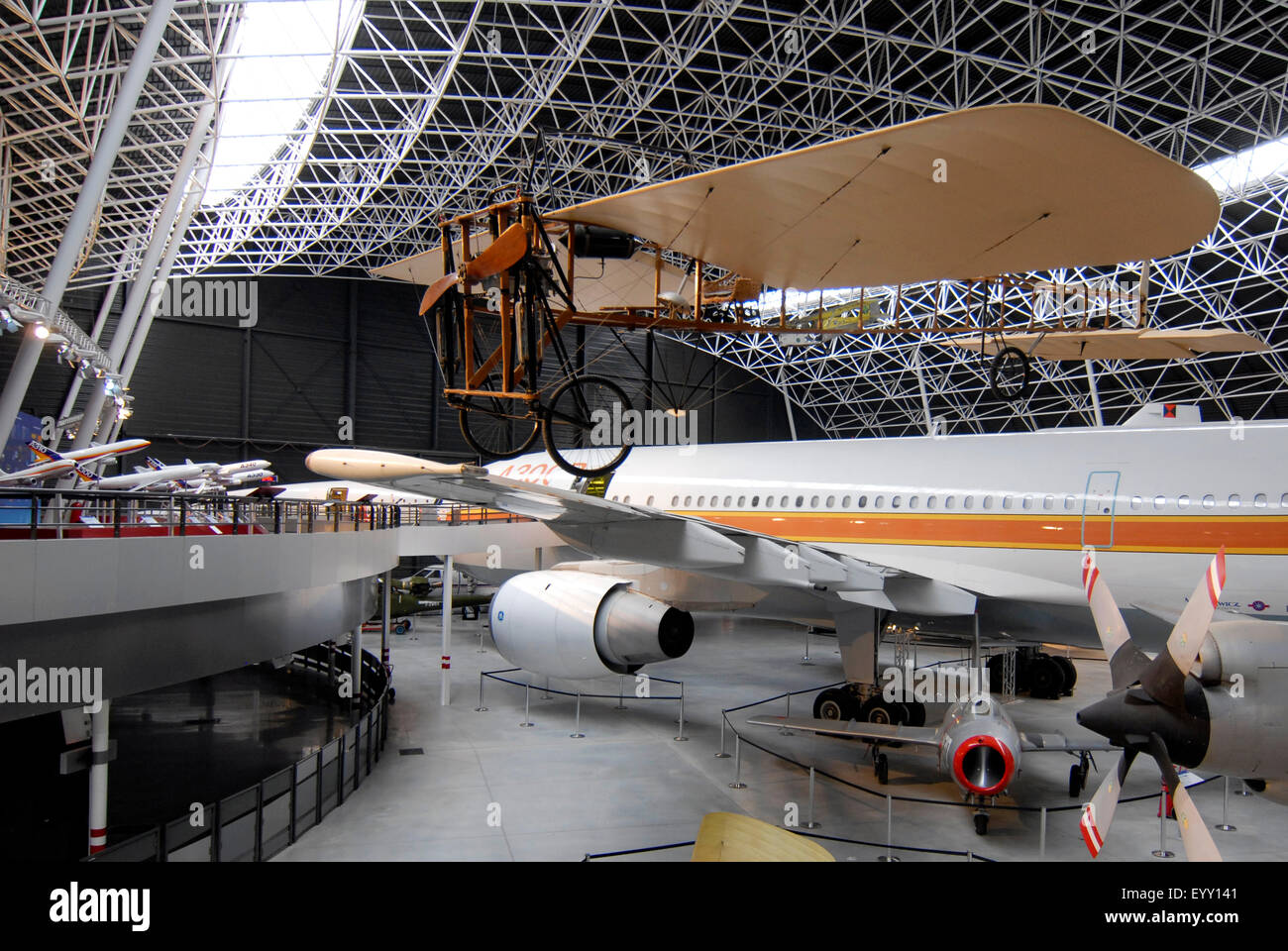 Musée Aeroscopia, Aeronautical Museum, Toulouse, France. Collection of ...