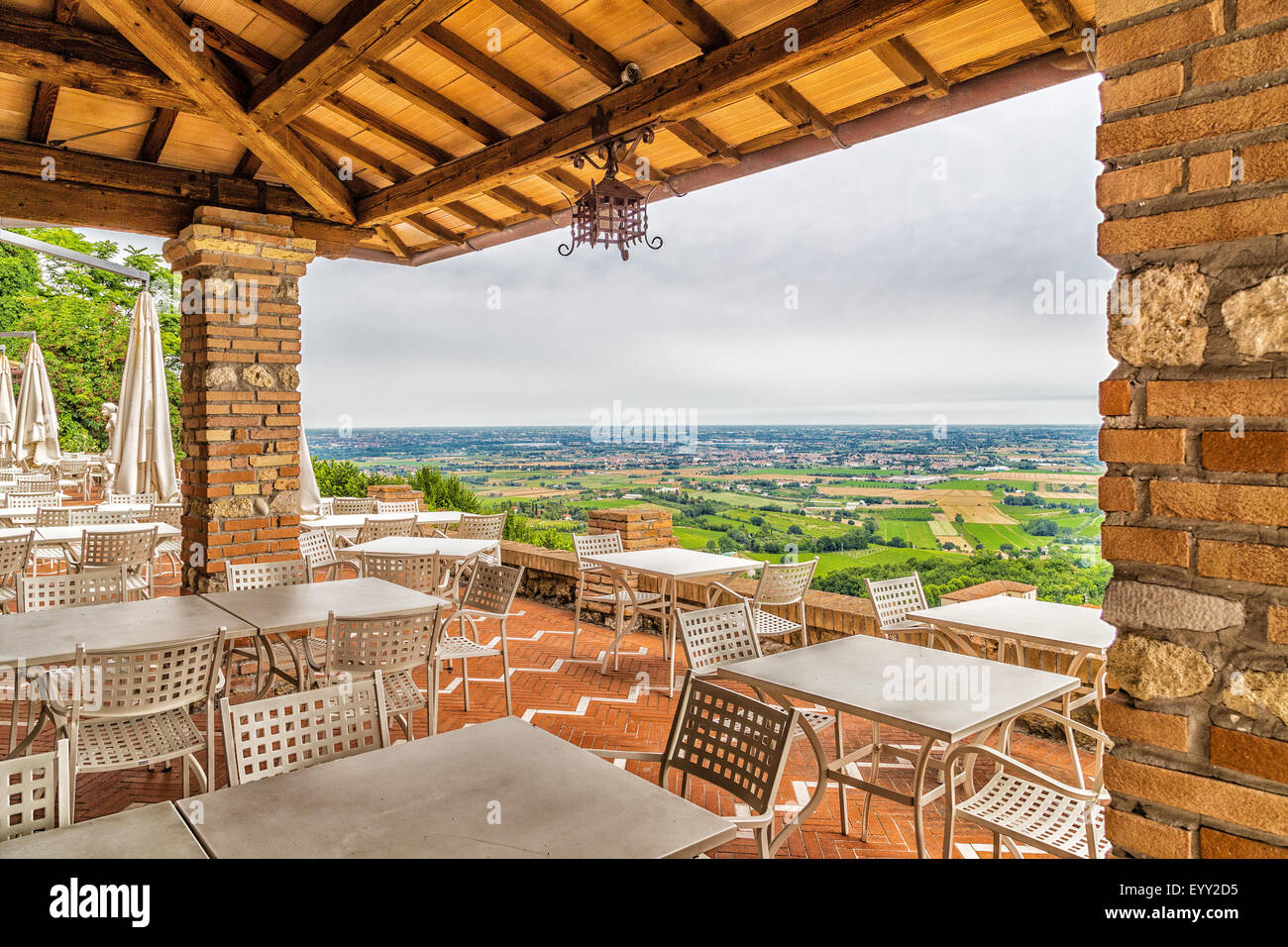 nature and memories - view from the terrace of an Italian restaurant ...