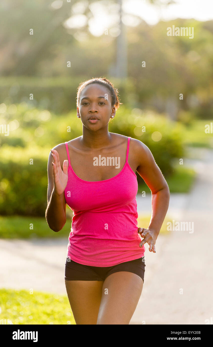 Native american woman running hi-res stock photography and images - Alamy