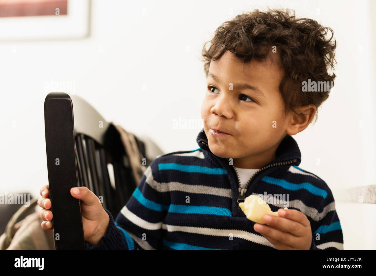 Boy sitting on counter hi-res stock photography and images - Alamy