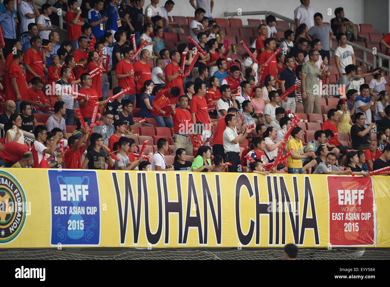 Wuhan Sports Center Stadium, Wuhan, China. 4th Aug, 2015. China fans ...