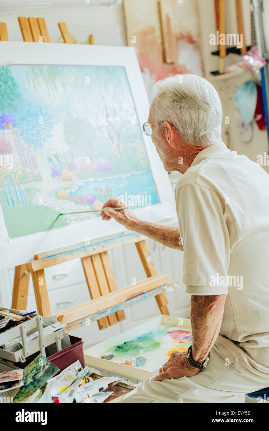 Practicing painting hi-res stock photography and images - Alamy