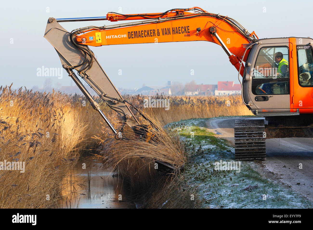 Excavator is dredging High Resolution Stock Photography and Images - Alamy