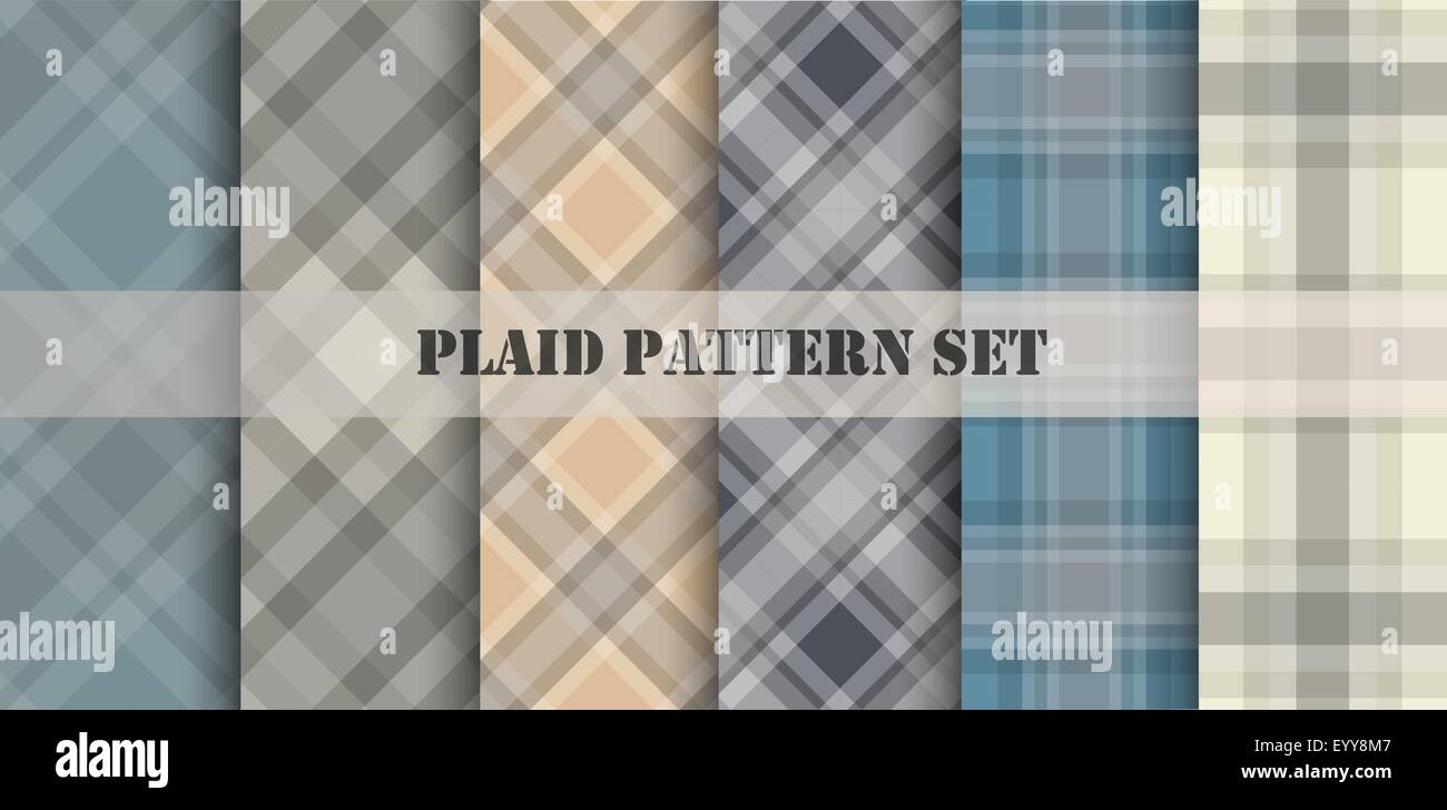 Plaid Patterns. Vector set Stock Vector Image & Art - Alamy