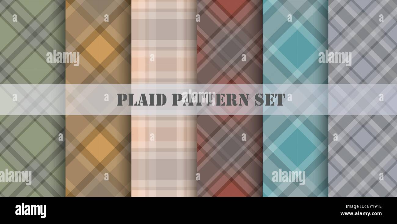 Plaid Patterns. Vector set Stock Vector Image & Art - Alamy