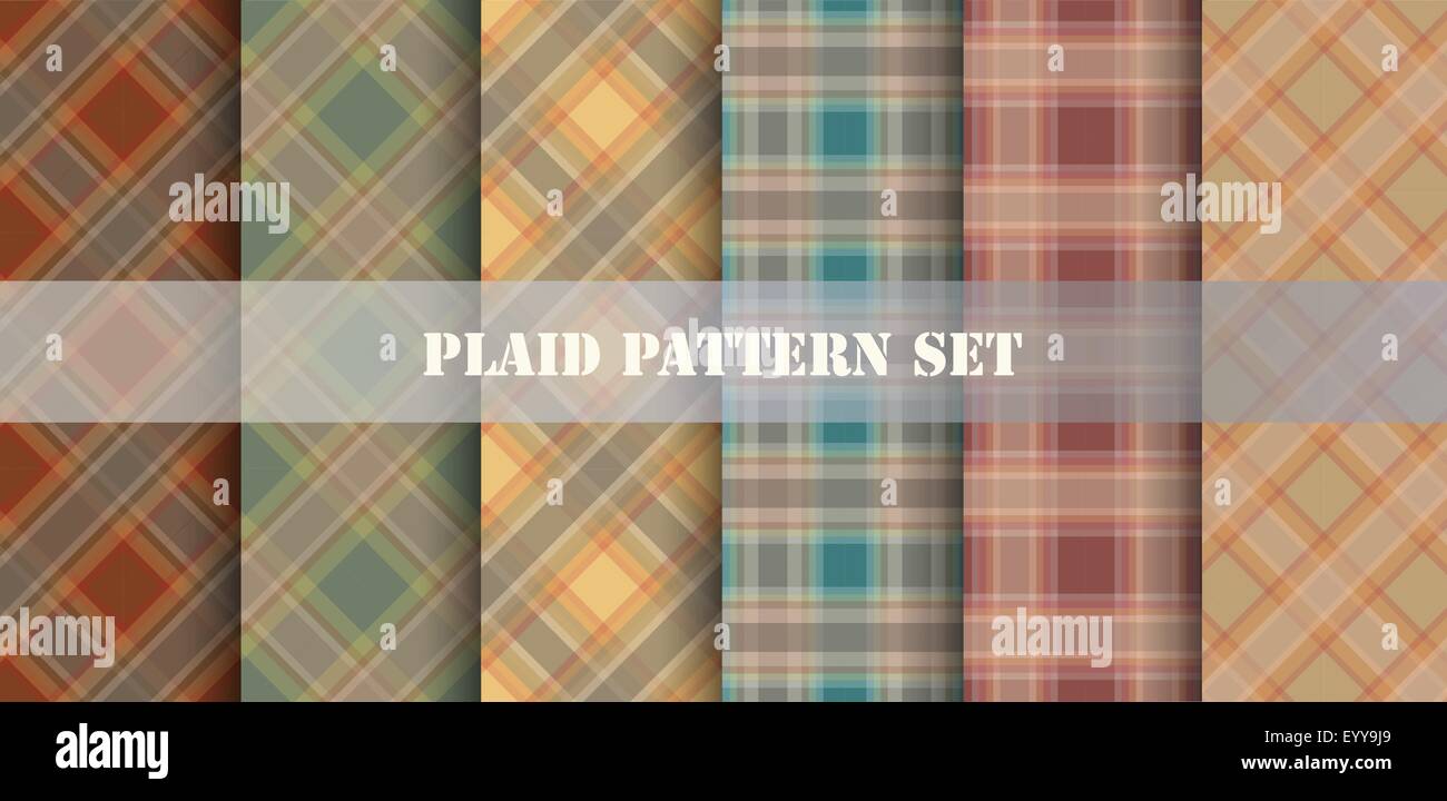 Plaid Patterns. Vector set Stock Vector Image & Art - Alamy