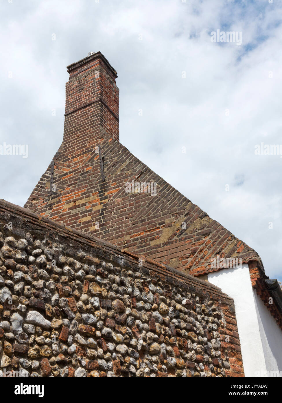 Brick building gable end hi-res stock photography and images - Alamy
