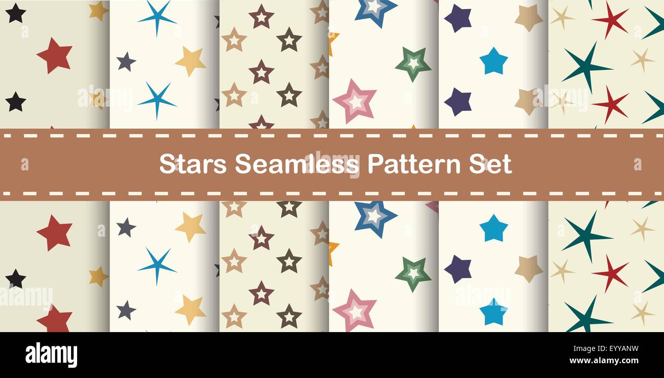 Vector retro background set Stock Vector Images - Alamy