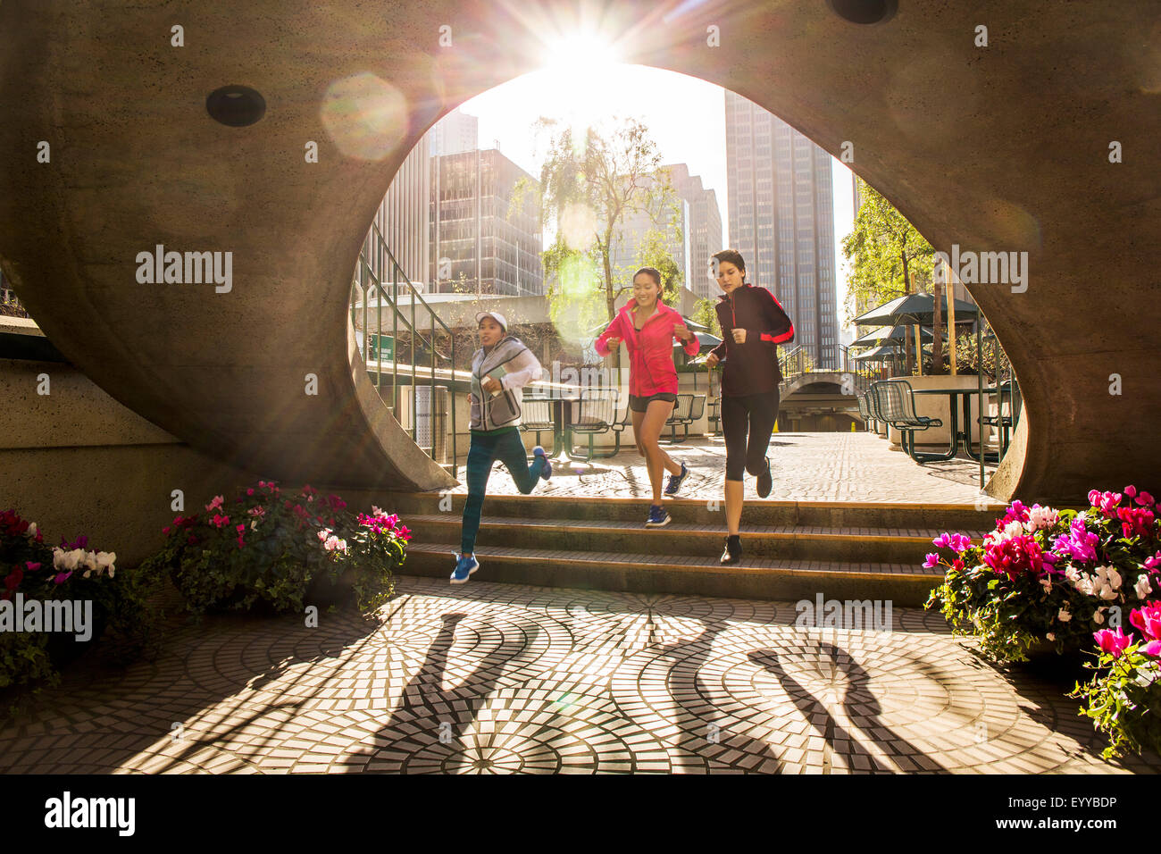 Women running in park healthy hi-res stock photography and images - Alamy